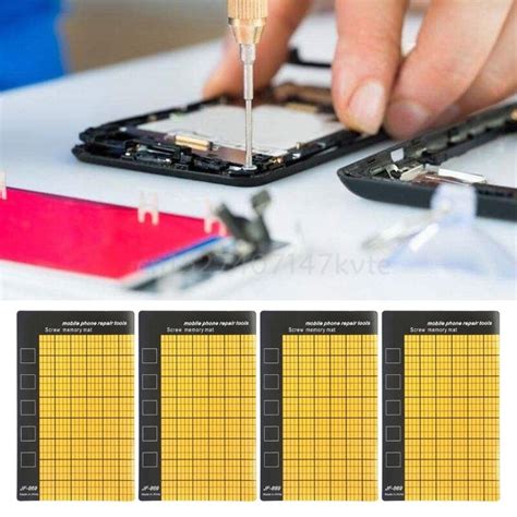 4pcs Magnetic Screw Memory Mat Mini Chart Work Pad Vicedeal
