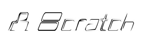 A Scratch Font FFonts Net