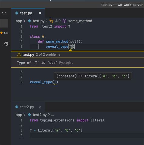 Type Of Imported Str Literal Incorrectly Becoming Str In Some Context · Issue 528 · Microsoft