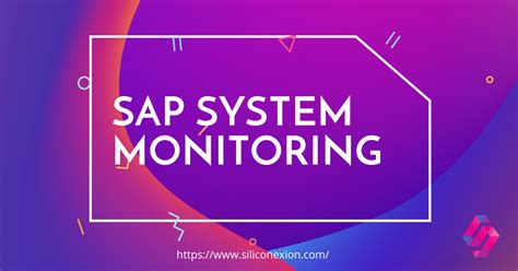 System Monitoring In SAP Siliconexion