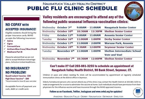 Flu Clinic Naugatuck Valley Health District