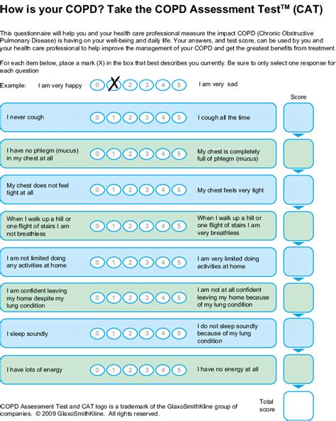 Copd Assessment Test 3 Abbreviation Copd Chronic Obstructive
