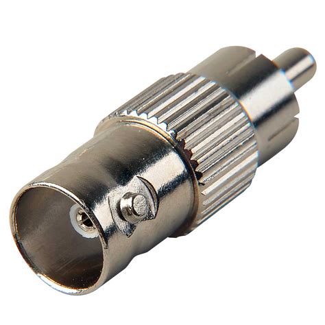 Nickel Bnc Female To Rca Male Adapter 75 Ohm