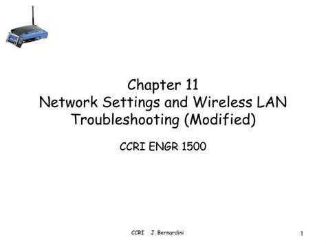 PPT Chapter 11 Network Settings And Wireless LAN Troubleshooting Modified PowerPoint