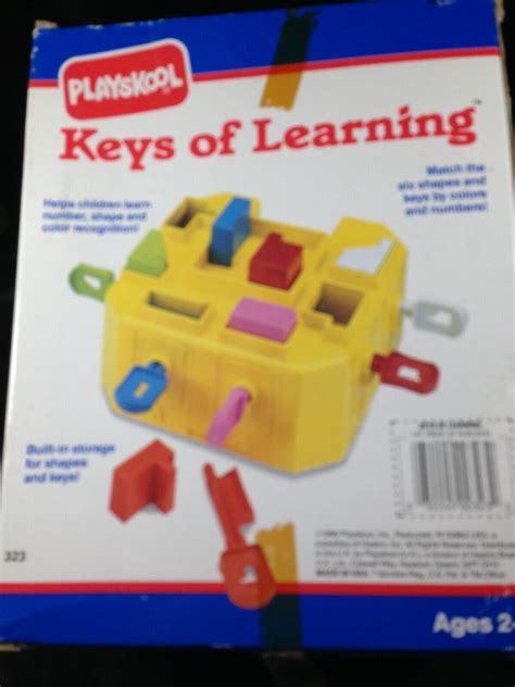Vintage Playskool Keys Of Learning 3d Puzzle 1986 With Box 4696503335