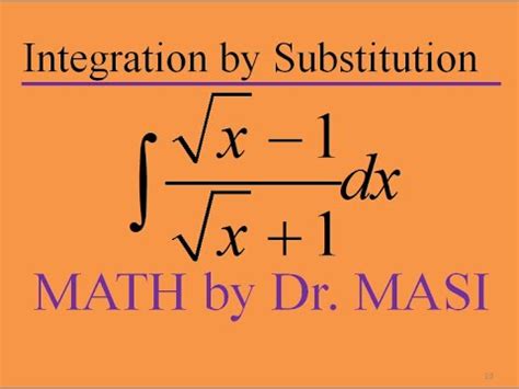 Integral Of Sqrt X 1 Sqrt X 1 How To Integrate Indefinite