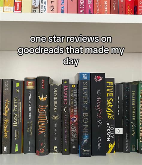 Tiktoker Goes Viral For Sharing 20 Of Their Fave 1 Star Book Reviews