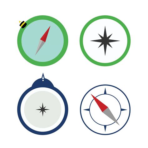 Compass Icons Set Compass Is A Simple Symbol With An Icon Isolated