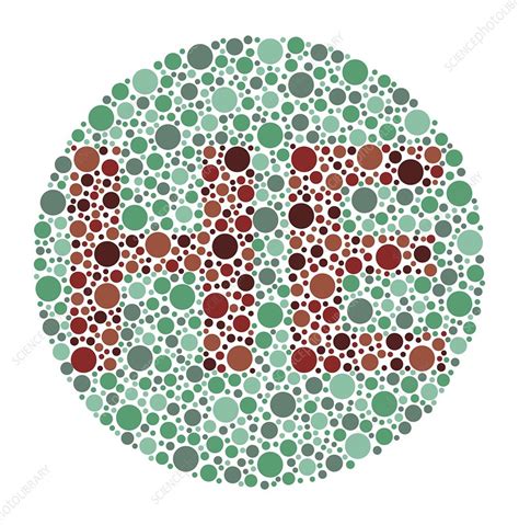 Colour Blindness Test Chart Illustration Stock Image C0497410