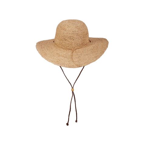 Scala Crocheted Raffia Hat With Chin Cord Hats Unlimited