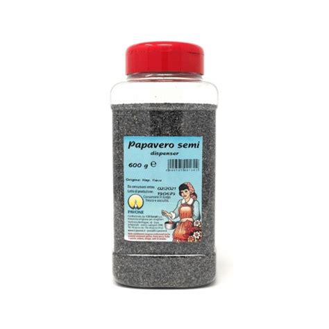 Pavone Poppy Seeds Dispenser 600 Gr