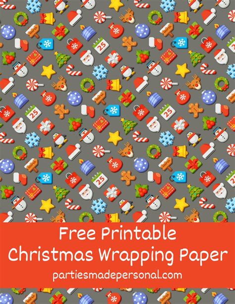 Christmas Printable Wrapping Paper 20 Free Designs Parties Made