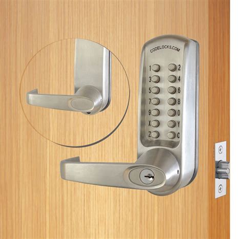 CODELOCKS ADA Compliant Stainless Steel Mechanical Push Button Lockset 49XP03 CL610 BS