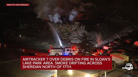 Fire Near Sloans Lake Area Fire Firefighter Traffic Video