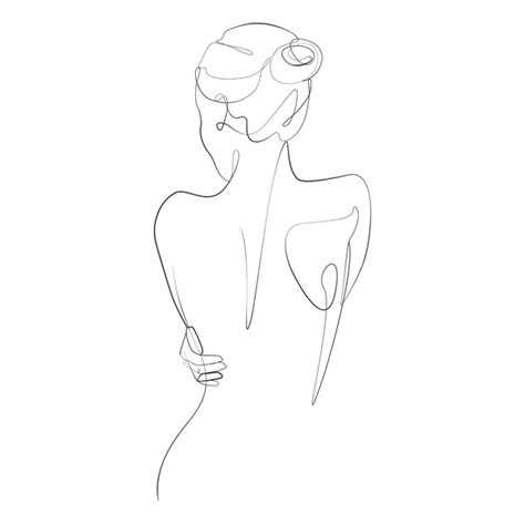 Womans Back Drawing