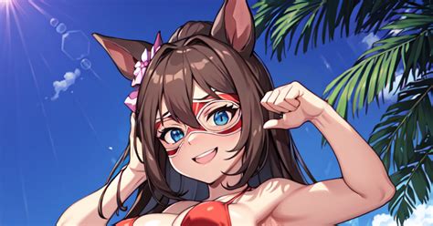 エルコンドルパサーウマ娘 エルコンドルパサーと海！ いせえびのイラスト Pixiv