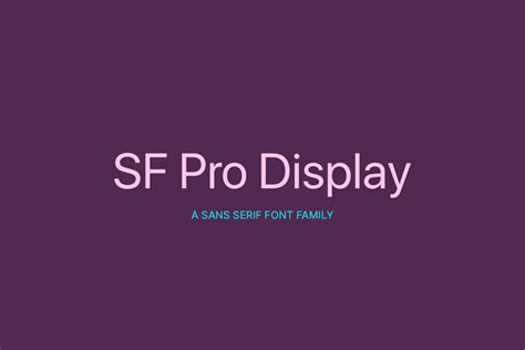 SF Pro Display Font Family Download Free Fonts