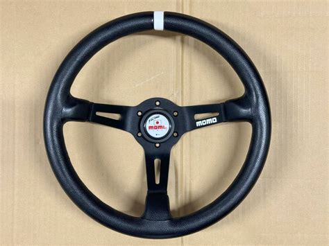 【目立った傷や汚れなし】momo モモ Full Speed White ハンドル ステアリング モモステ ディープコーン 348mm