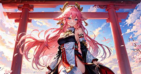 原神 八重神子 Bcbのイラスト Pixiv