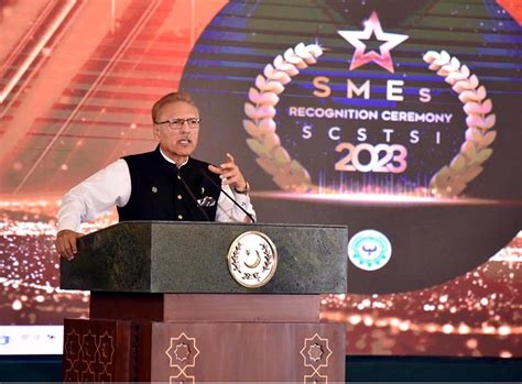 President Dr Arif Alvi Addressing The Ceremony Of All Pakistan Small