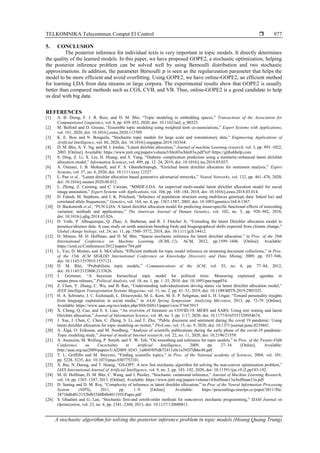A Stochastic Algorithm For Solving The Posterior Inference Problem In