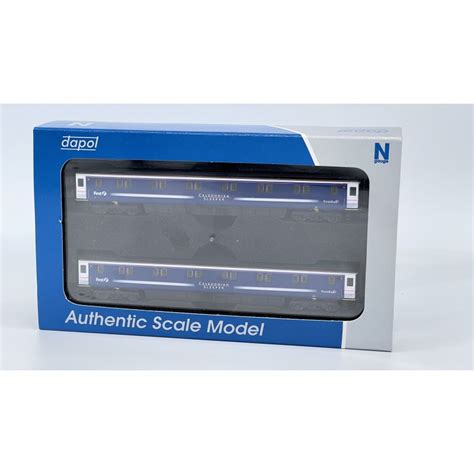 2p 006 Kms2 N Gauge First Caledonian Sleeper White Band Mk3 Twin Pack