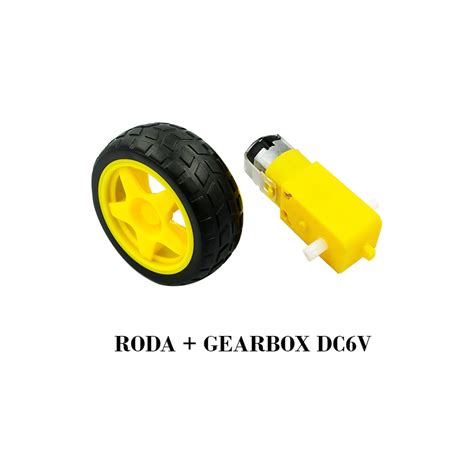 Eelic Gearbox Motor Dc 6v Motor Gearbox Untuk Smart Car Arduino Car