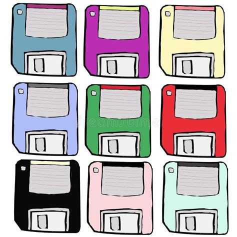 Retro Floppy Disk Stock Vector Illustration Of Save 27527212