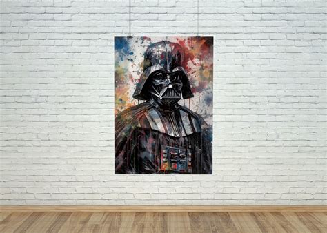 Darth Vader Bundle Png Darth Vader Print Darth Vader Digital Star Wars Poster Watercolor Art