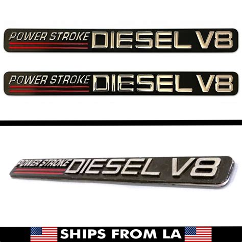 Ford Powerstroke Diesel V8 Decals Emblems 1999 2004 F250 F350 Sd 7 3l 7