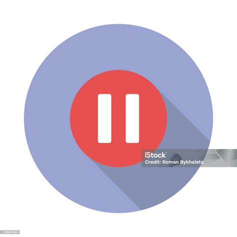 Ilustración De Pausar Icono De Icono Aislado Icono Vectorial En Diseño