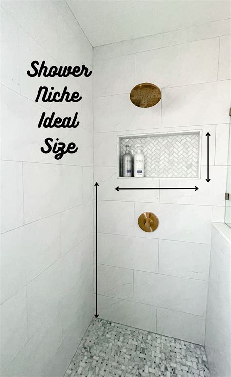 Shower Niche Sizes An In Depth Guide Oh Happy Joy Shower Niche