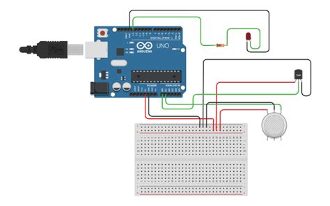 Circuit Design Sensor Temperature And Sensor Gas Tinkercad
