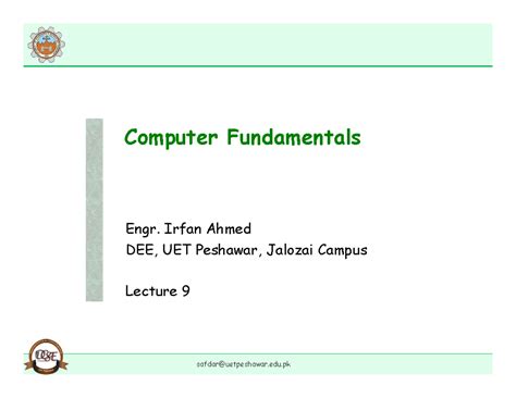 Lecture 9 Computer Fundamental Notes Human Computer Interaction Peshawar University Studocu