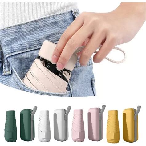 Bolsa Guarda chuva Mini Cápsula De Bolso Portátil Anti uv MercadoLivre