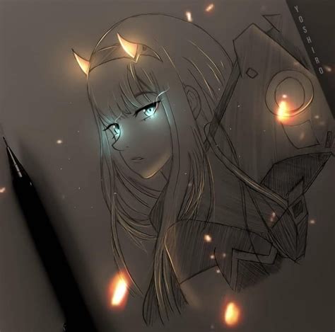 Looking For Hiro Matching Part Of This Fanart If It Exists Zerotwo