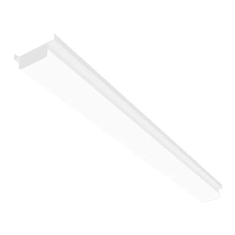 8ft Led Linear Retrofit Strip Light 6699 Lumens 4000k Surface Mounted Frosted Flat Or Round