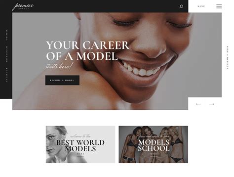 Podium Model Agency Wordpress Theme Beautiful Model Agency Wordpress