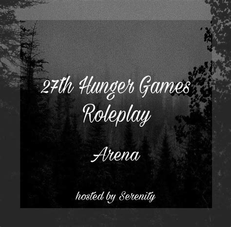 Pitch Black Arena 27th Hunger Games Roleplay The Hunger Games Amino