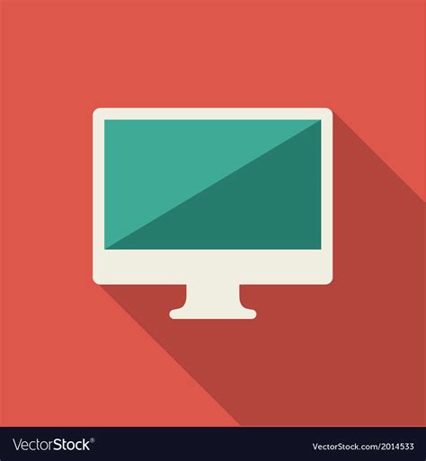 Flat Computer Royalty Free Vector Image VectorStock
