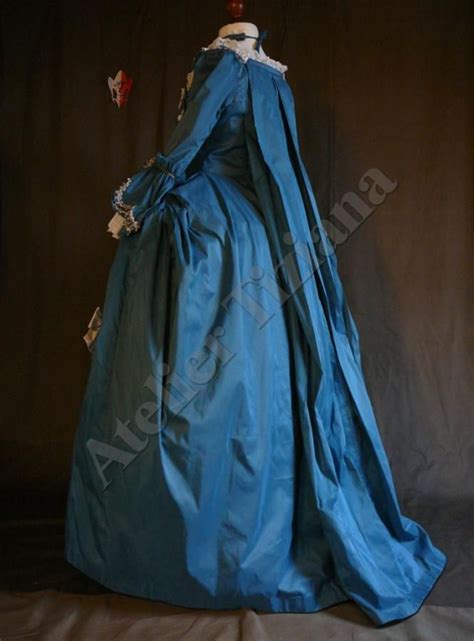 Robe à La Française Rokoko Kleider Modestil Mittelalter Kostüme
