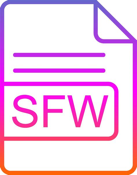 Sfw File Format Line Circle Sticker Icon 43964484 Vector Art At Vecteezy