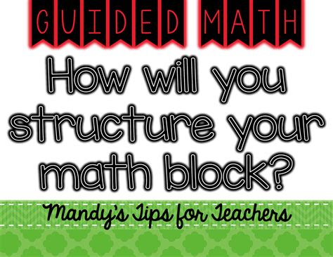 Getting Started With Guided Math FREEBIES Mandy S Tips For Teachers