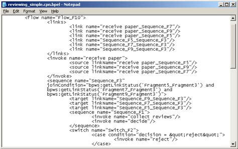 A Screenshot Of Cpn Tools And The Resulting Bpel Code After Applying Download Scientific