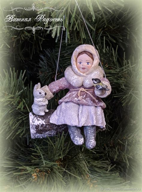 Ватная елочная игрушка Лесные друзья купить или заказать в интернет магазине на Ярмарке