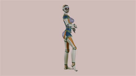 Female Body Base Mesh Topology D Model TurboSquid