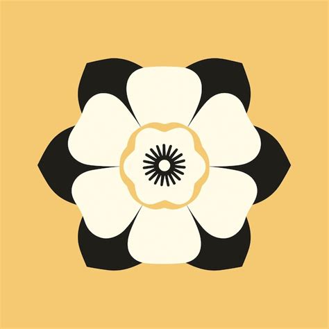 Premium Vector Seamless Colorful Single Flower Pattern