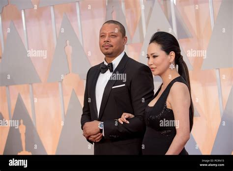 Hollywood Ca February 22 Terrence Howard And Mira Pak Attendst The