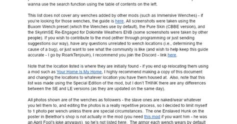 Buxom Wench Yuriana Main Quest Issue Rskyrimmods
