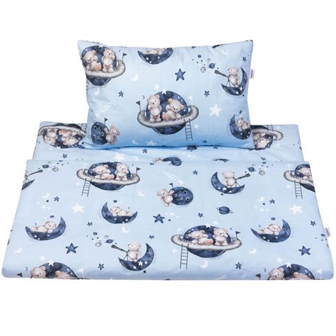 Komplet pościeli poszewka 60 x 40 cm i poszwa 120 x 90 cm Astro Bear